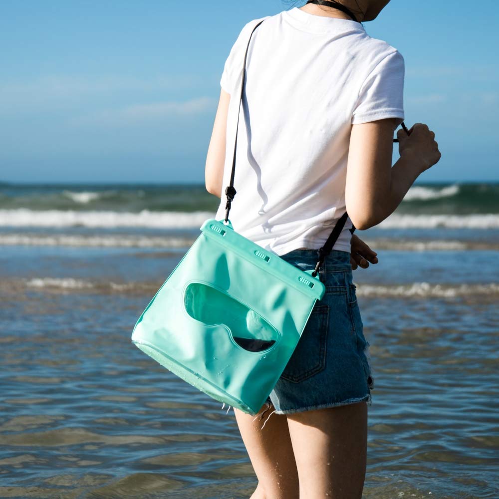 LAQ DESiGN Perspective Waterproof Storage Dry Bag with Shoulder Strap for Kayaking, Beach, Rafting, Boating, Hiking, Camping and Fishing, Secure Closure To Keep Your Valuables Dry