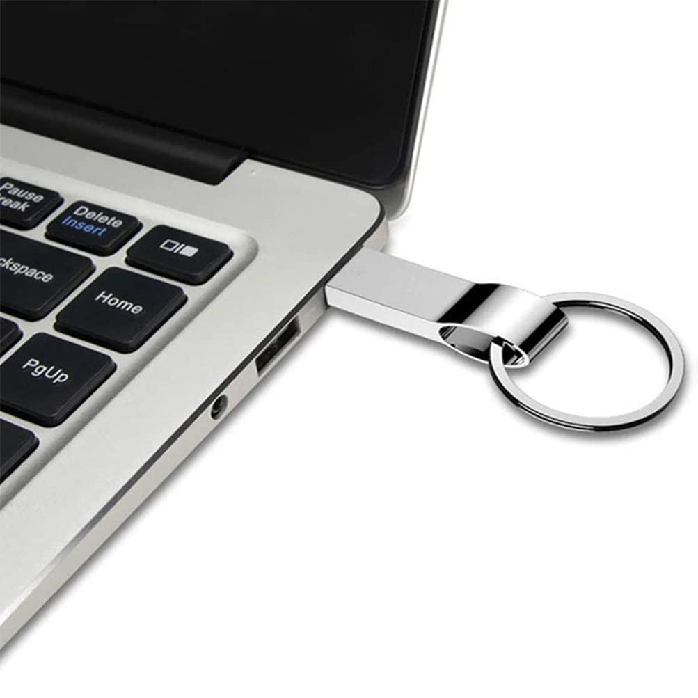 USB Flash Drive 64GB Thumb Drive 2 Pack USB Stick USB 2.0 Waterproof High Speed Metal Memory Stick with Keychain for PC/Computer Storage and Backup