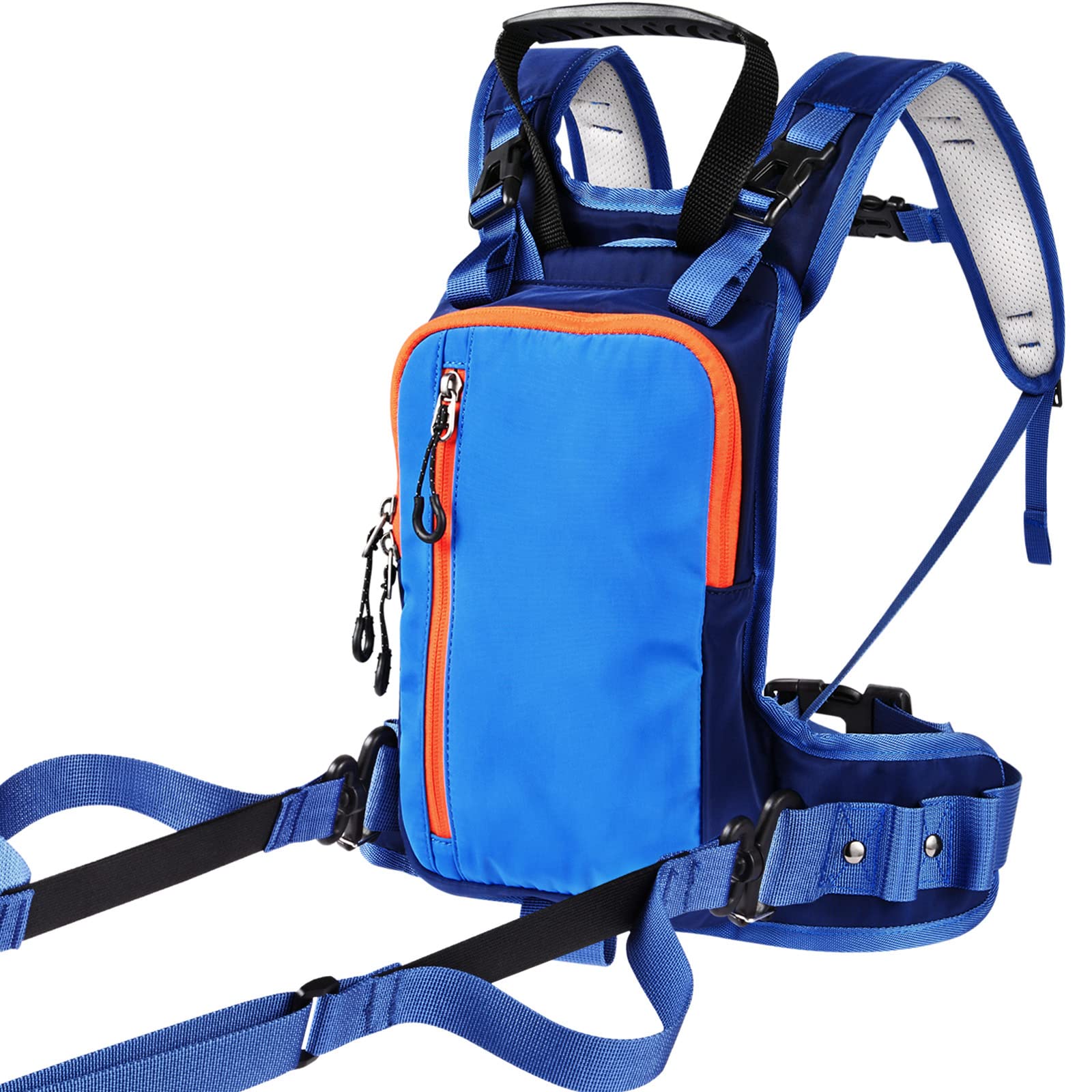 Ski and Snowboard Harness Trainer Backpack for Kids: Learn to Ski Safely and Teach Your Child The Speed Control of Blue