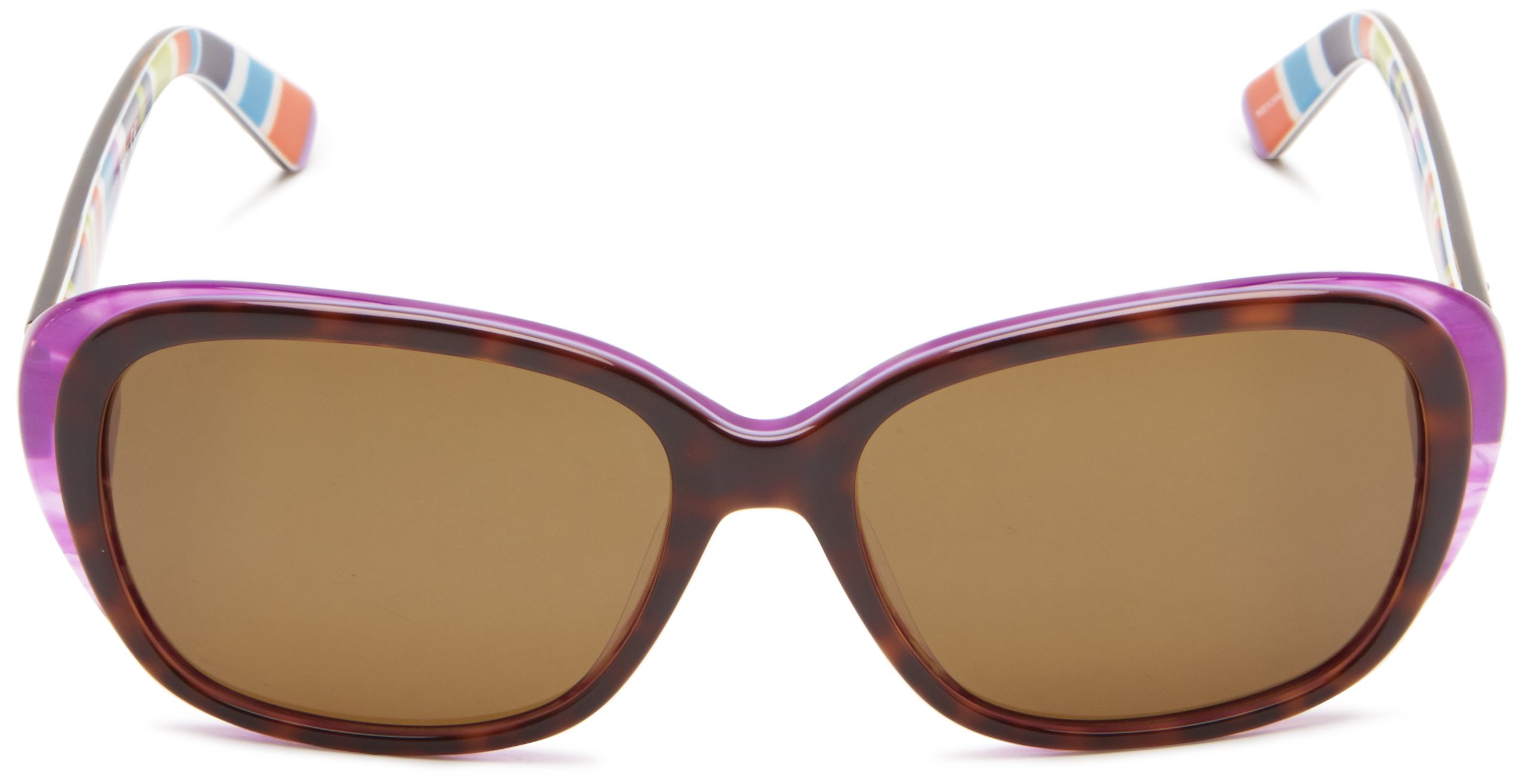 Kate Spade New York Hilde - Polarized Tortoise Purple/Dark Brown Polarized One Size