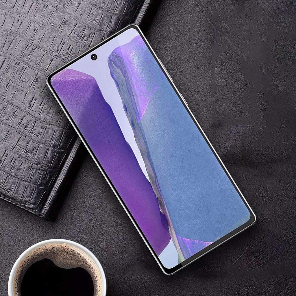 OttarScreen Galaxy Note 20 Screen Protector, 3 Pack Tempered Glass Screen Protector【3+1 Pack 】With 1 Pack Camera Lens Protector, Compatible Fingerprint, 3D Glass 9H Hardness Tempered Glass Screen Protector for Samsung Galaxy Note 20 5g