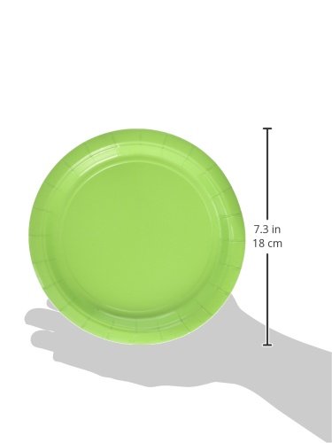 Kiwi Green Big Party Pack Round Paper Plates - 6 3/4", 300 Ct