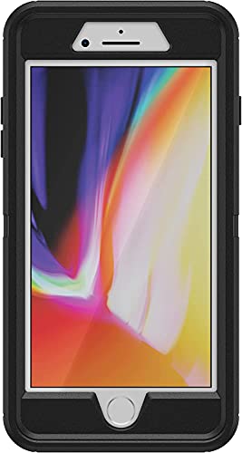 OtterBox + Pop Defender Series Case for iPhone SE 3rd Gen (2022), iPhone SE 2nd Gen (2020), iPhone 8/7 (NOT Plus) Non-Retail Packaging - Black