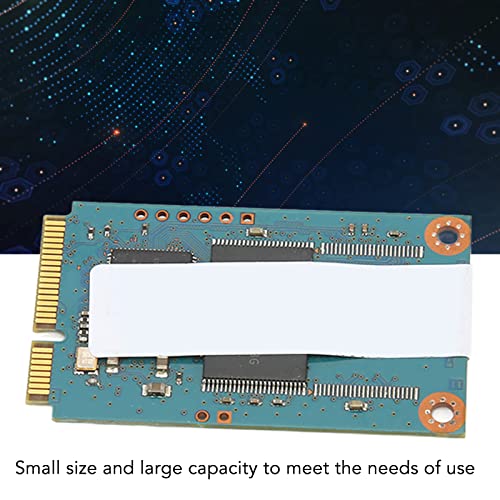 Yoidesu Mini Internal SSD, 16G MSATA Interface Internal Solid State Drive, Stable Reliable Compact Structure MSATA Interface PC SSD for Home Office