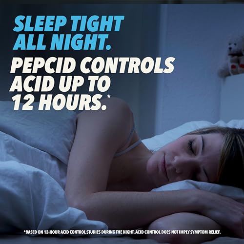 Pepcid AC Original Strength Heartburn Relief Tablets, Prevents & Relieves Heartburn Due to Acid Indigestion & Sour Stomach, 10 mg Famotidine to Reduce & Control Acid, Fast-Acting, 90 Ct