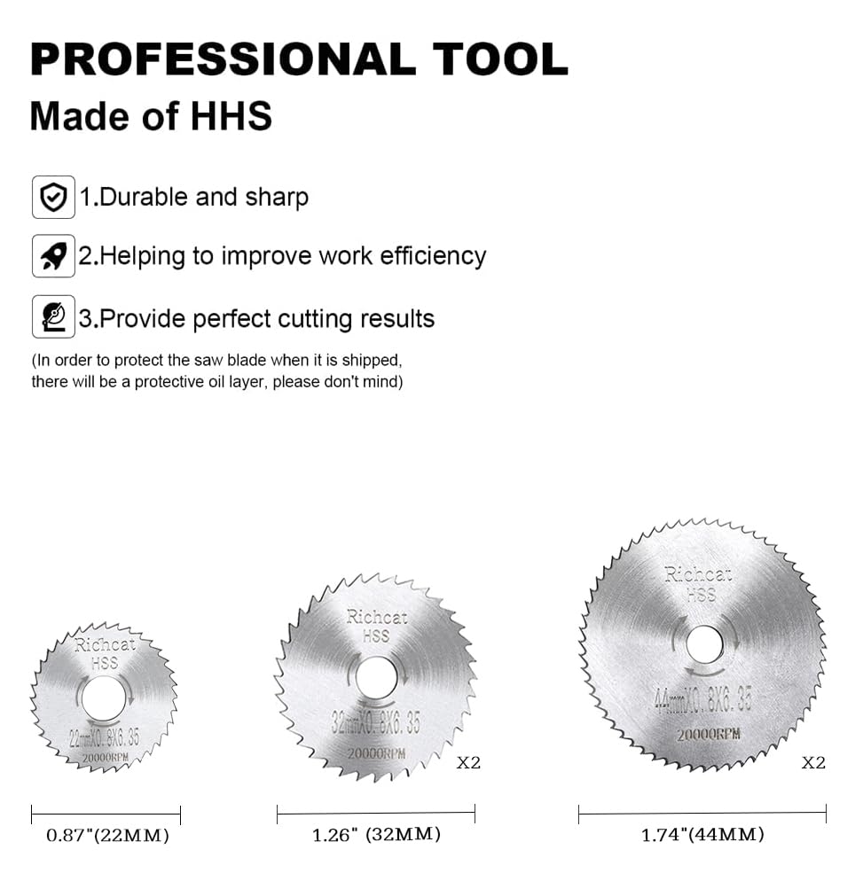 Richcat PVC Pipe Inside Cutter,Inside Pipe Cutter,Internal Plastic Pipe Cutter,Plumbing Internal Plastic ABS Pipe Cutter Set,1/4" Hex Shank,High Speed Steel, for Plastic/PVC/Wood/Soft Metal