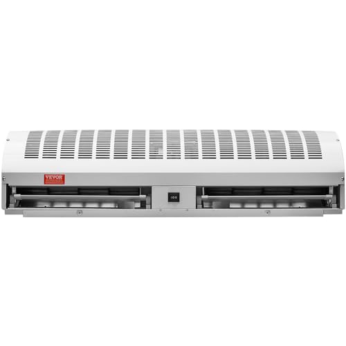 VEVOR 36" Commercial Indoor Air Curtain Super Power 2 Speeds 1200CFM, Wall Mounted Air Curtains for Doors, Indoor Over Door Fan with Heavy Duty Limit Switch, Easy-Install 110V Unheated