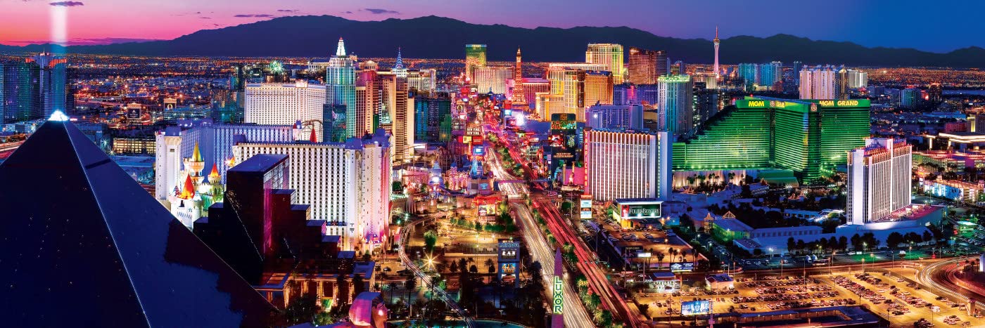 MasterPieces 1000 Piece Jigsaw Puzzle for Adults, Family, Or Youth - Las Vegas Panoramic - 13"x39"