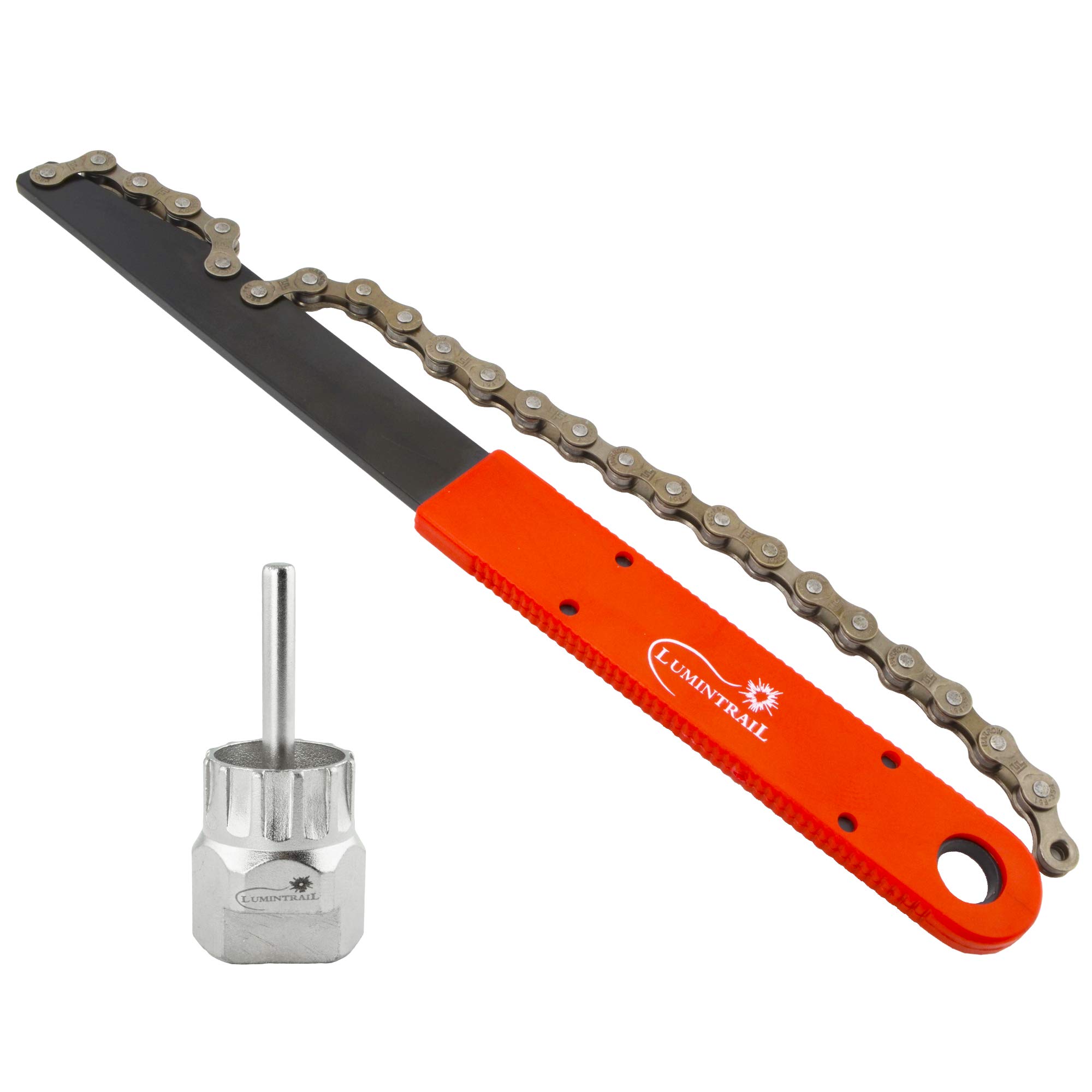 Lumintrail Bike Chain Whip Bicycle Cassette Removal Tool and Cassette Lockring Freewheel Removal Tool for Shimano SRAM SunRace