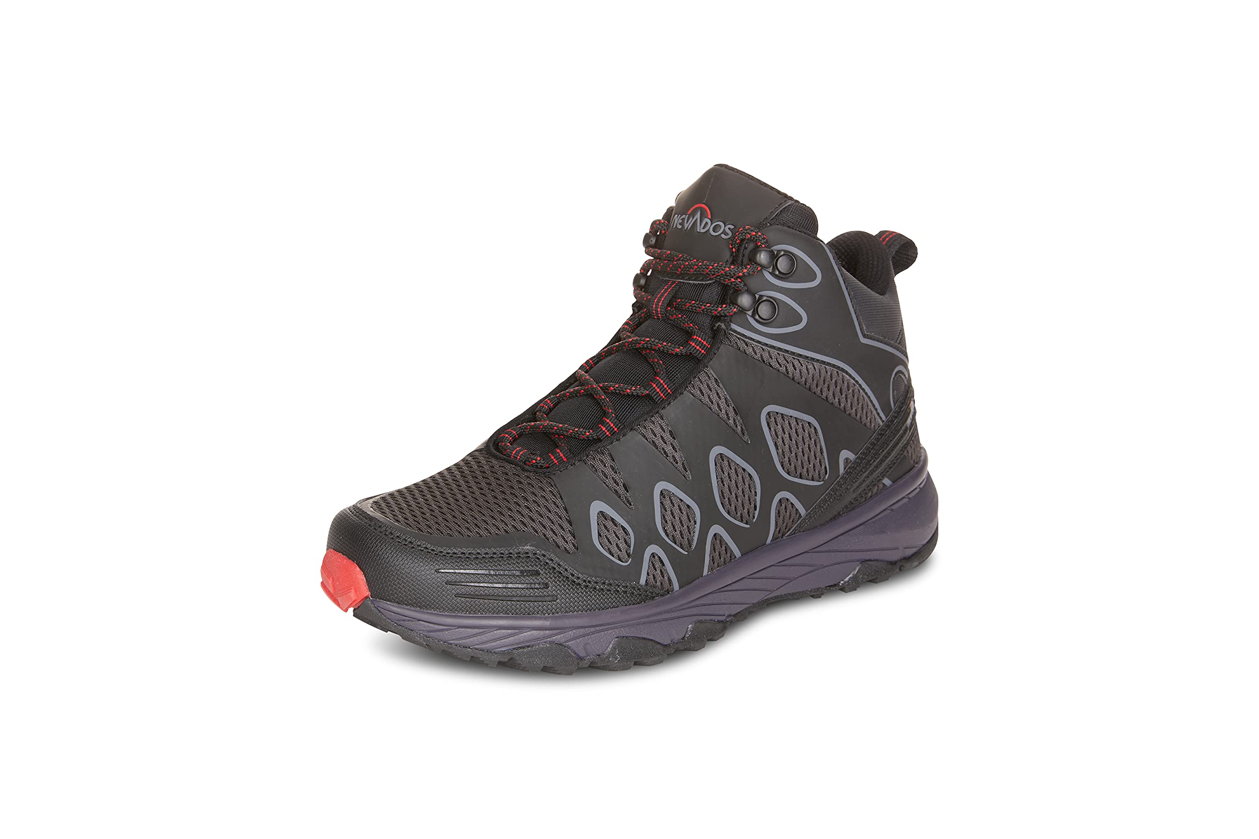 Nevados Vinny Mens Mid Waterproof Hiking Boots | Multi-Terrain Lugs, Comfortable & Ventilated Design Traction Outsole with Cushioned Footbed