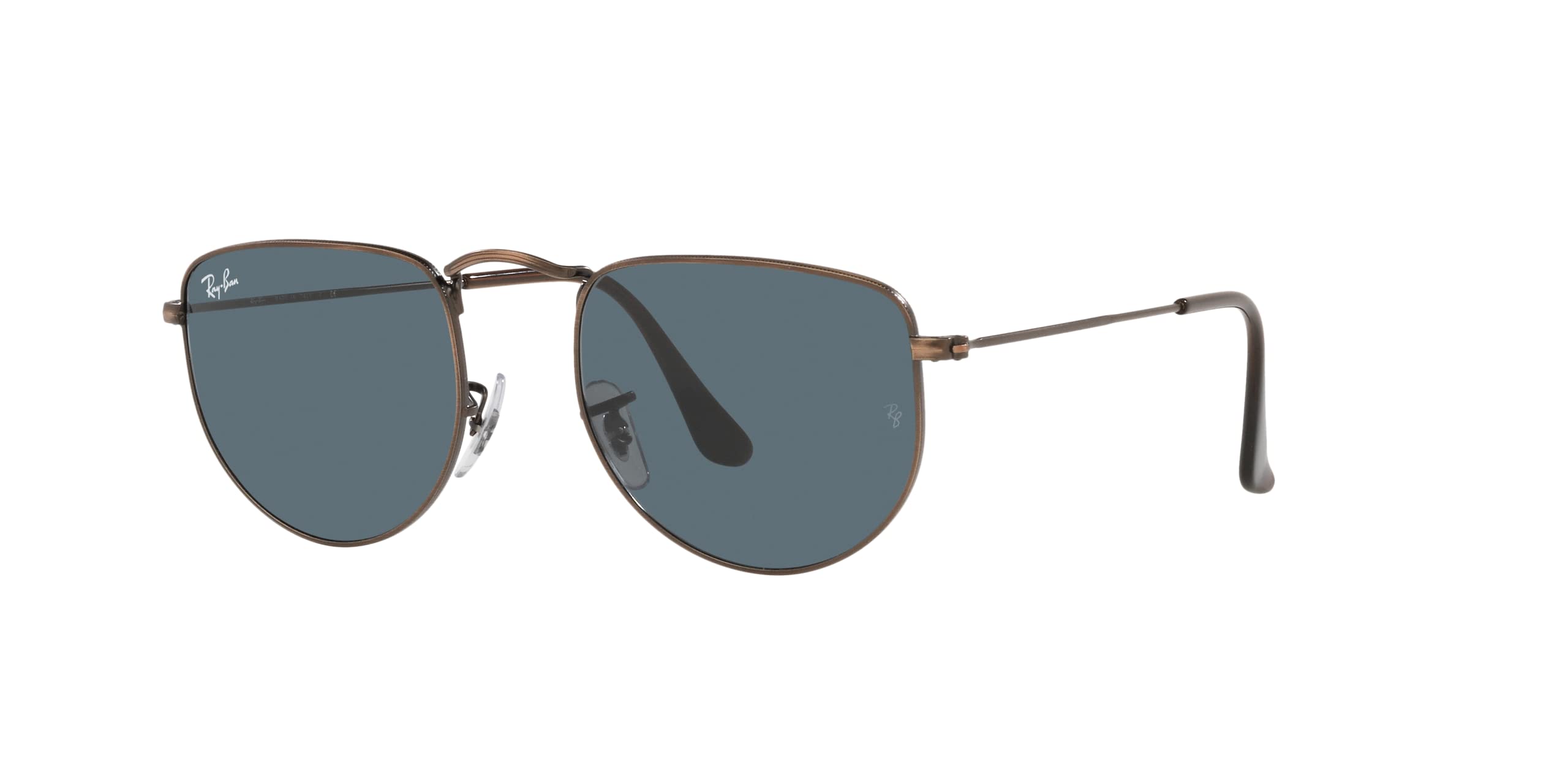 Ray-Ban RB3958 Elon Round Sunglasses, Antique Copper/Blue, 47 mm