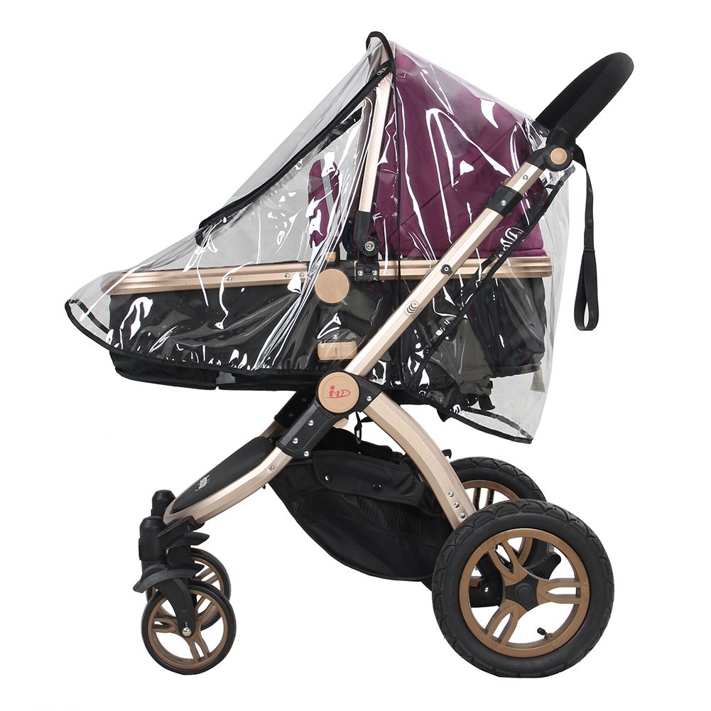 Vakitar Universal Stroller Rain Cover, Waterproof Windproof Baby Stroller Rain Cover Baby Travel Weather Shield for Snow Dust Rain Protection