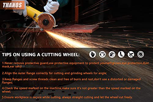 THANOS Cut Off Wheel,50 Pack 4-1/2"x 3/64 x 7/8" Metal and Stainless Steel Cutting Wheel for Angle Grinder,Ultra Thin Cutting Disc(4.5"x.040"x7/8" )