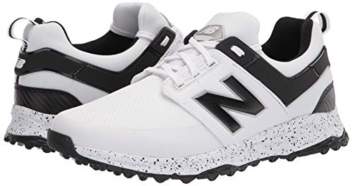 New Balance Men's Fresh Foam LinksSL Golf Shoe, White/Black, 11.5 Wide