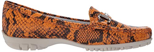 Marc Joseph New York Women's Leather Made in Brazil Grand Street Golf Shoe, Cheddar Viper, 11 M US