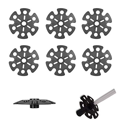 Pole Baskets, 6 Pieces Ski Pole Baskets, Snow Baskets for Poles, Accessory for Outdoor Walking Trekking Climbing