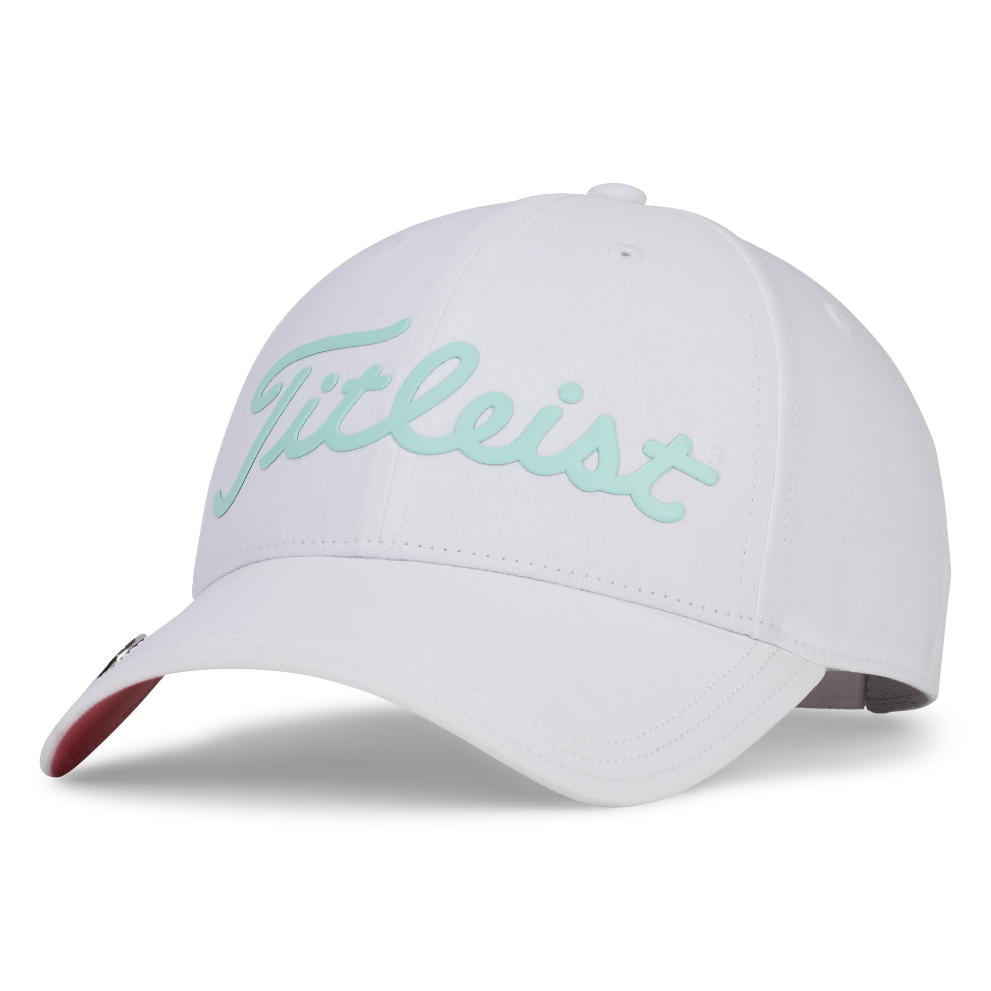 Titleist Women's Standard Performance Ball Marker Golf Hat, White/Sea Glass, One Size