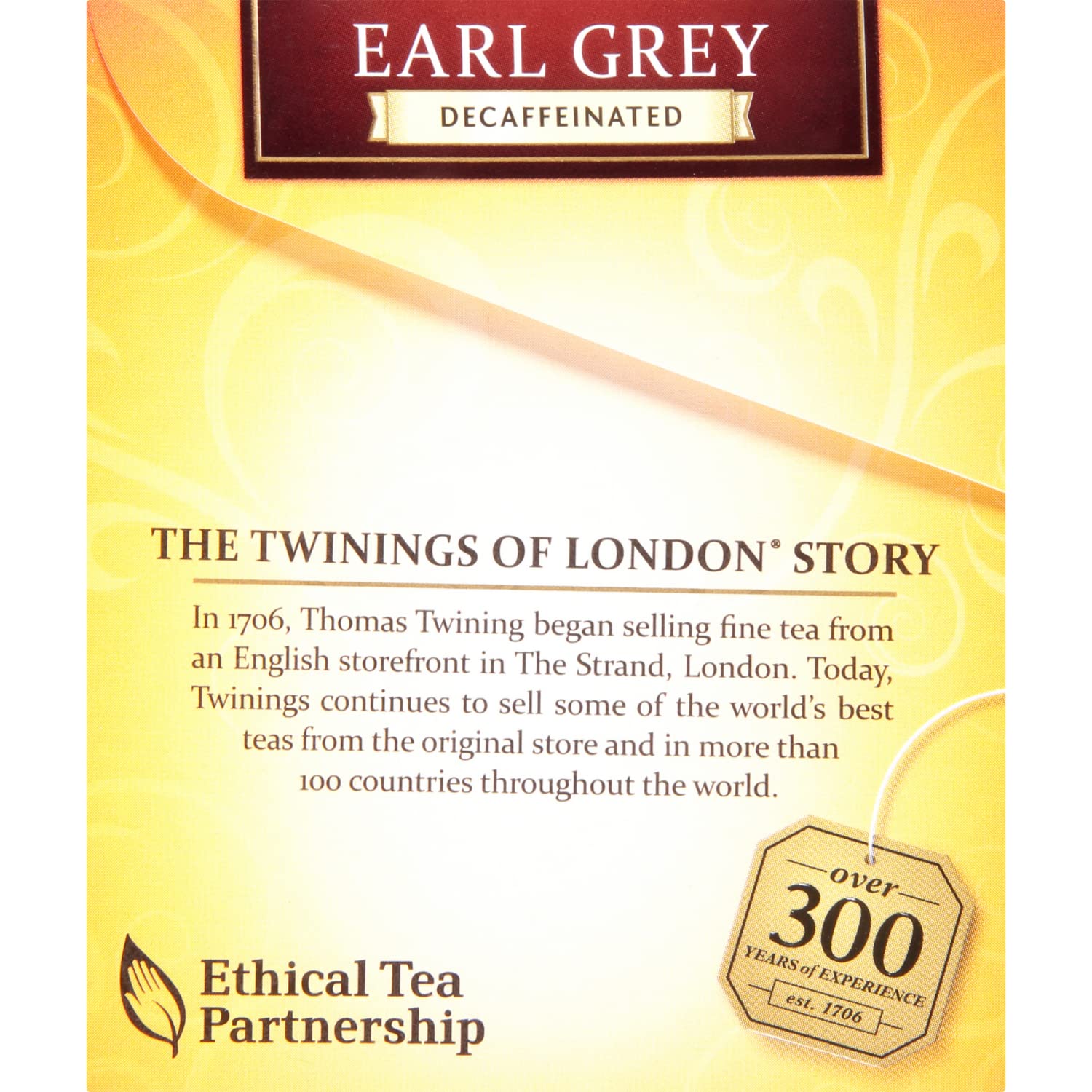 Twinings Earl Grey Decaf Black Tea - Refreshing Earl Grey Decaffeinated Tea Bags with the Flavor of Bergamot and Citrus, Individually Wrapped Decaf Tea Bags, 20 Count