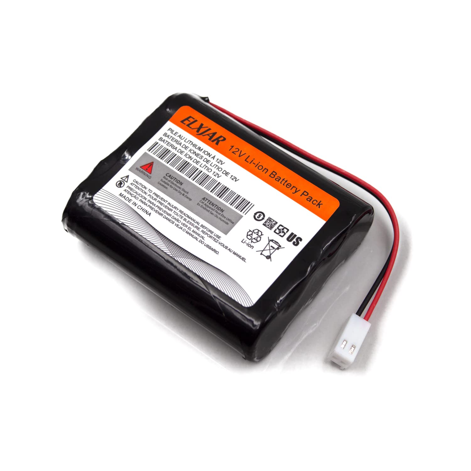 YUTSUJO (2-Pack) 11.1V 2600mAh Li-ion Battery Pack 18650 * 3 Cell with 2 Pin MTA-100 Connectors