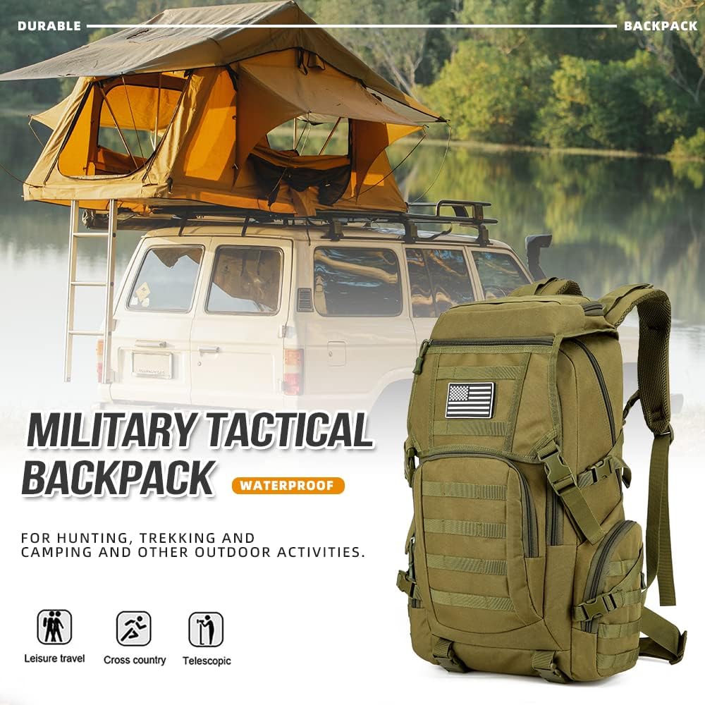 Lovelinks21 Military MOLLE Backpack Outdoor Hiking backpack tactical Gear Tactical Backpack Assault Pack fot Camping Training