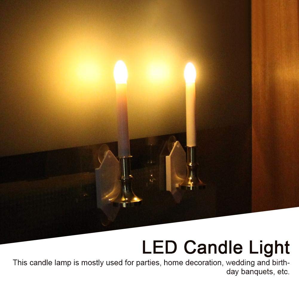 NITRIP Home Decoration High Brightness Candle Light, LED Candle Light, 2Pcs Candle Light, for Home Garden Party Decor Birthday Banquets