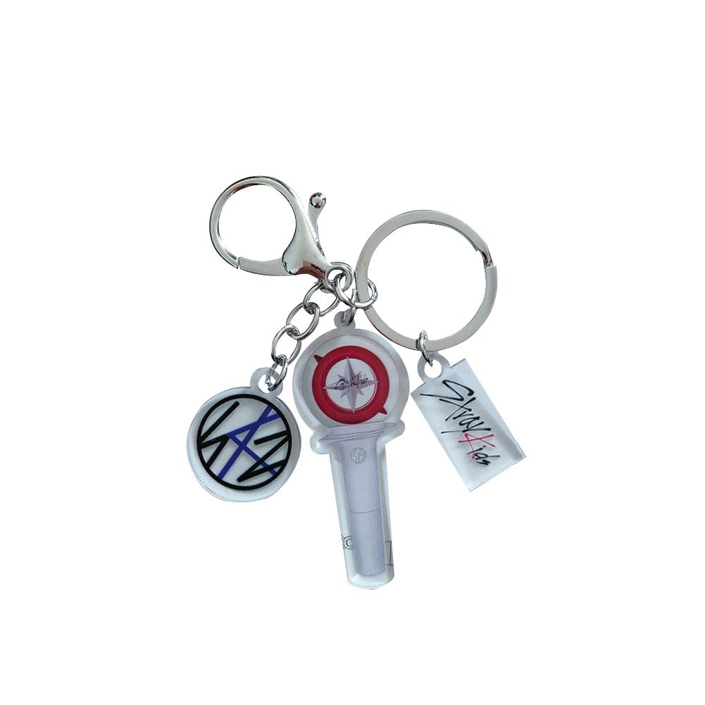 KPOP Stray kids Light Stick Keychain Accessories Key Ring Bag Ornaments (STRAY KIDS)