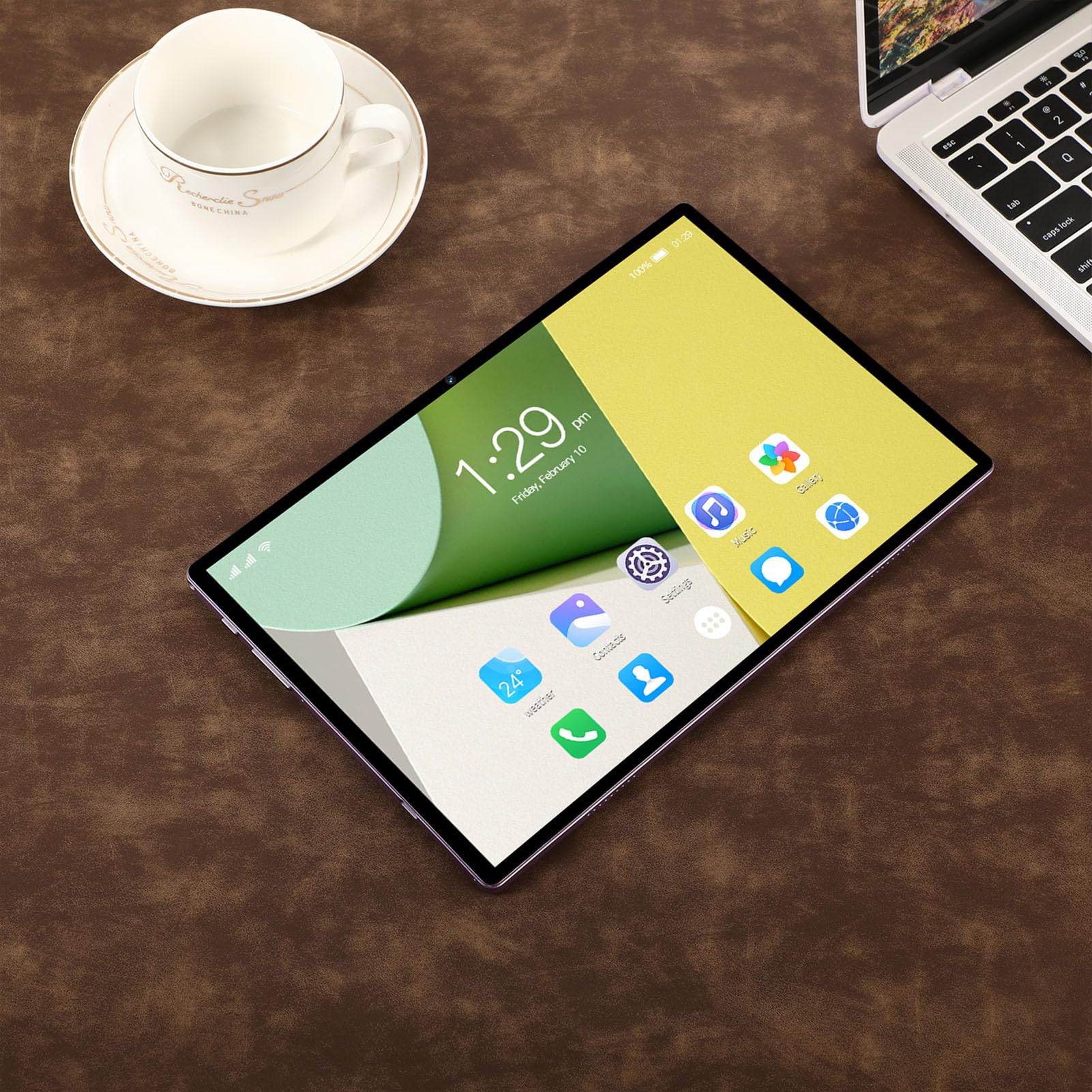 MAVIS LAVEN 4G LTE Phone Tablet, 5G WiFi 10.1 Inch Tablet Dual Speakers 7000mAh Octa Core CPU 8GB RAM 256GB ROM for Android 12 for Entertainment (US Plug)