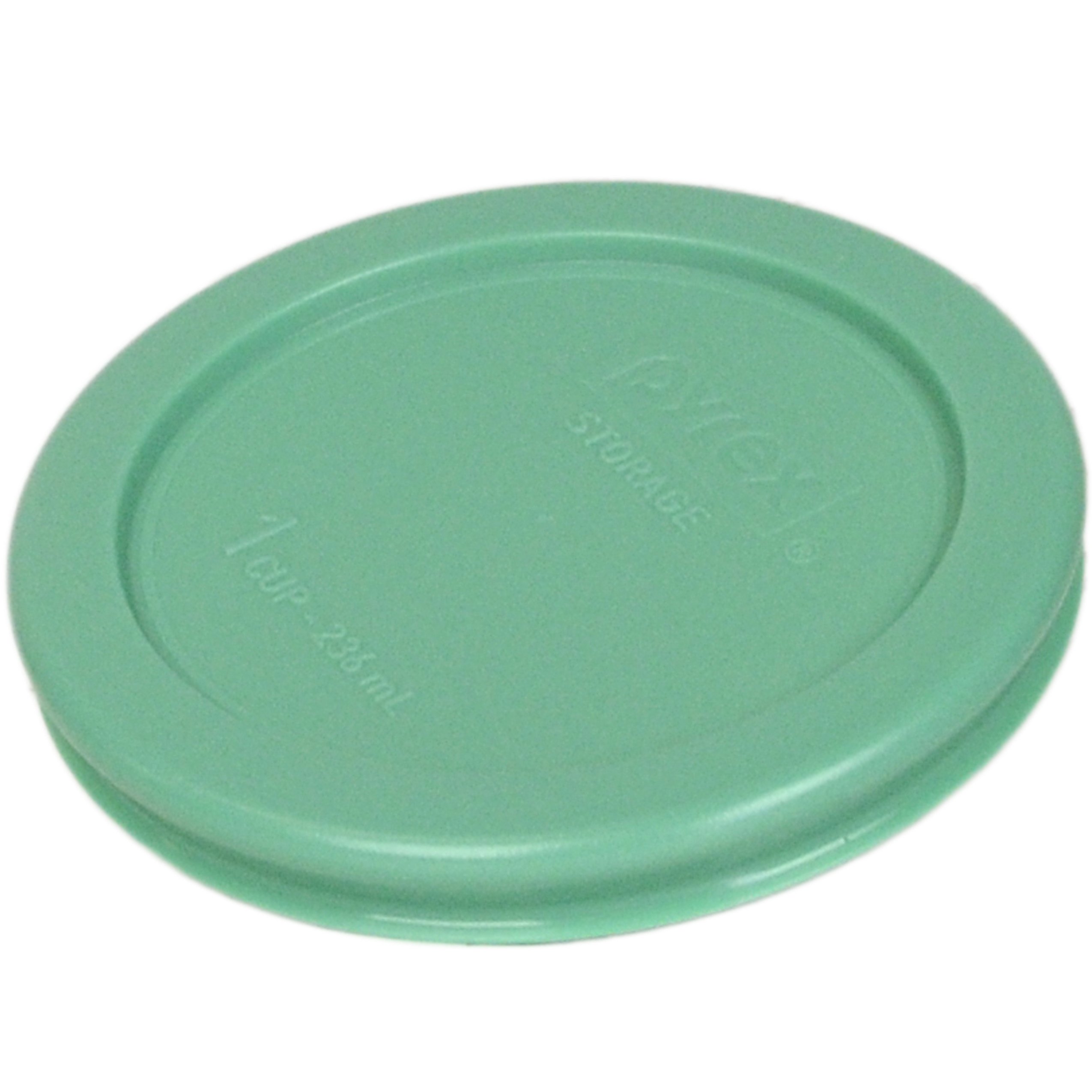 Pyrex 7202-PC 1 Cup Green Round Plastic Replacement Lid - 6 Pack