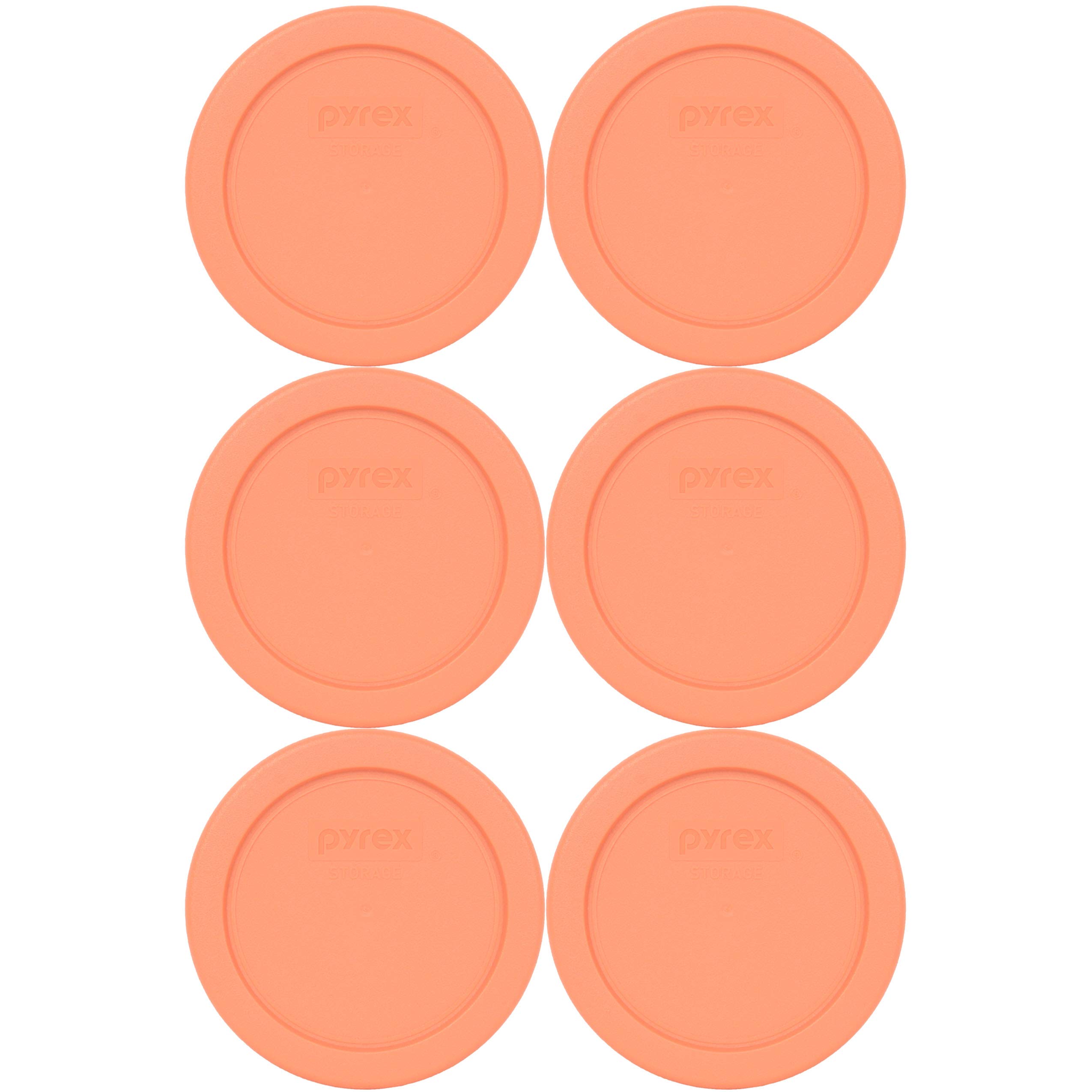 Pyrex 7202-PC Bahama Sunset Plastic Food Storage Replacement Lids - 6 Pack
