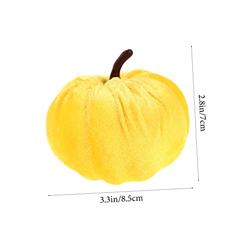 NOLITOY 12 Pcs Fabric Pumpkin Ornament Stackable Pumpkins Fall Decor Fall Pumpkin Pumpkins Lifelike Pumpkin Home Decorations Artificial Pumpkin Flannel Table Decoration Mini