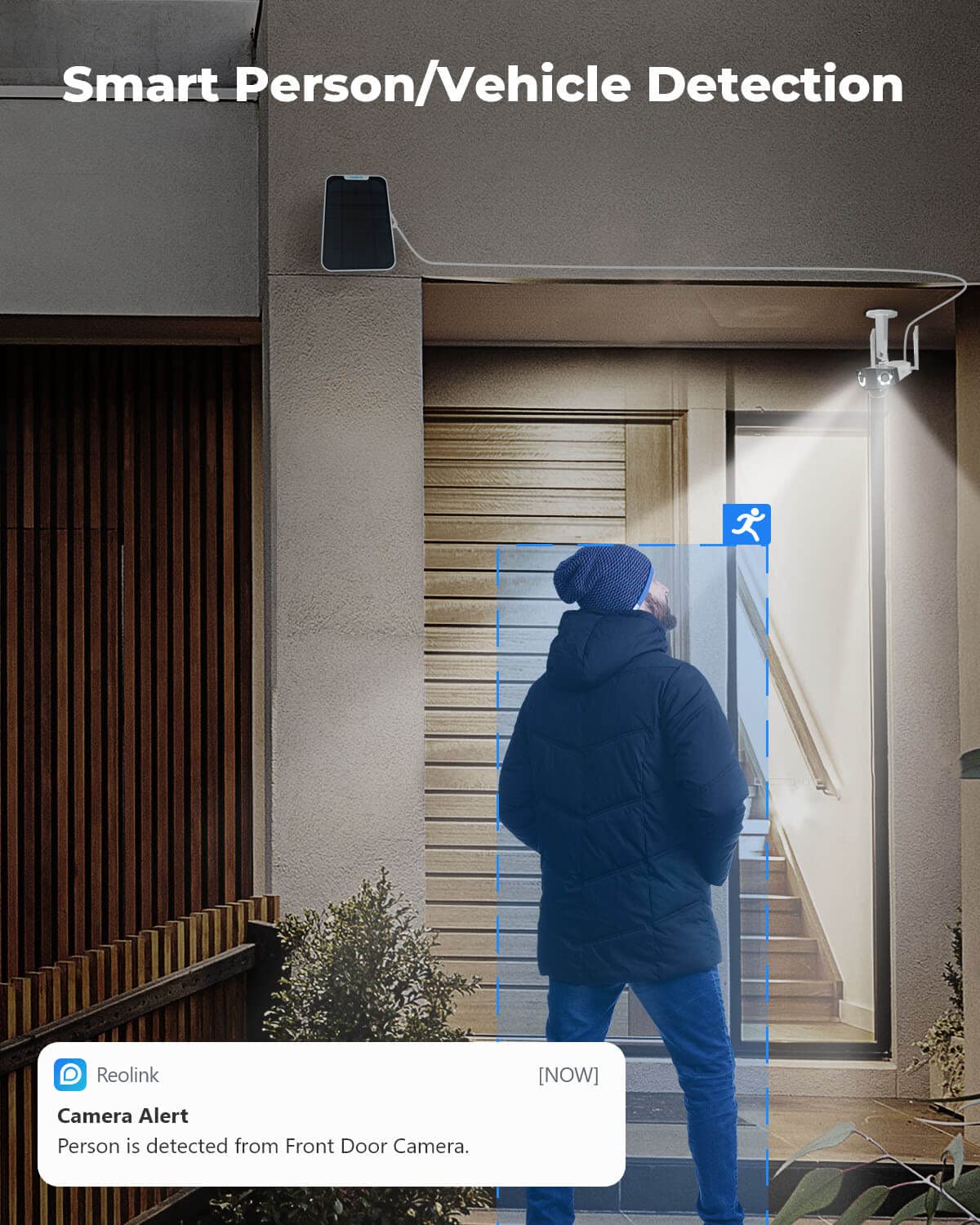 REOLINK 2K Security Battery Camera Outdoor Wireless Solar with Dual Lens 150° PIR Angle, 2.4/5GHz WiFi, Human/Vehicle Detection, Spotlights Color Night Vision, Two Way Talk, Duo w/Solar Panel 2 Pack