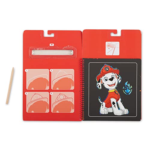 Melissa & Doug PAW Patrol Scratch Art 3-Pack β Chase, Skye, Marshall Color Reveal Travel Activity Pads - Reverse