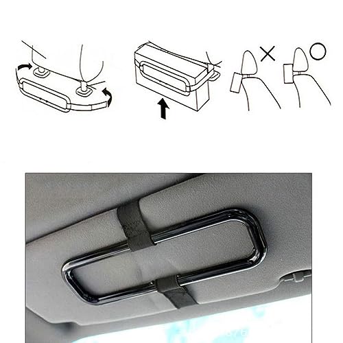 N/A Sunshade Tissue Holder Napkin Box Rack Elastic Hanging Napkin Box Auto Decor Car Interior Accessories