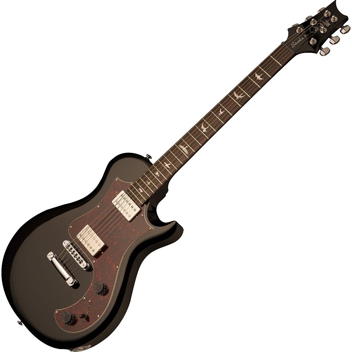 Paul Reed Smith PRS SE Starla Stoptail Electric Guitar Black with Tortoise Pickguard wGig Bag