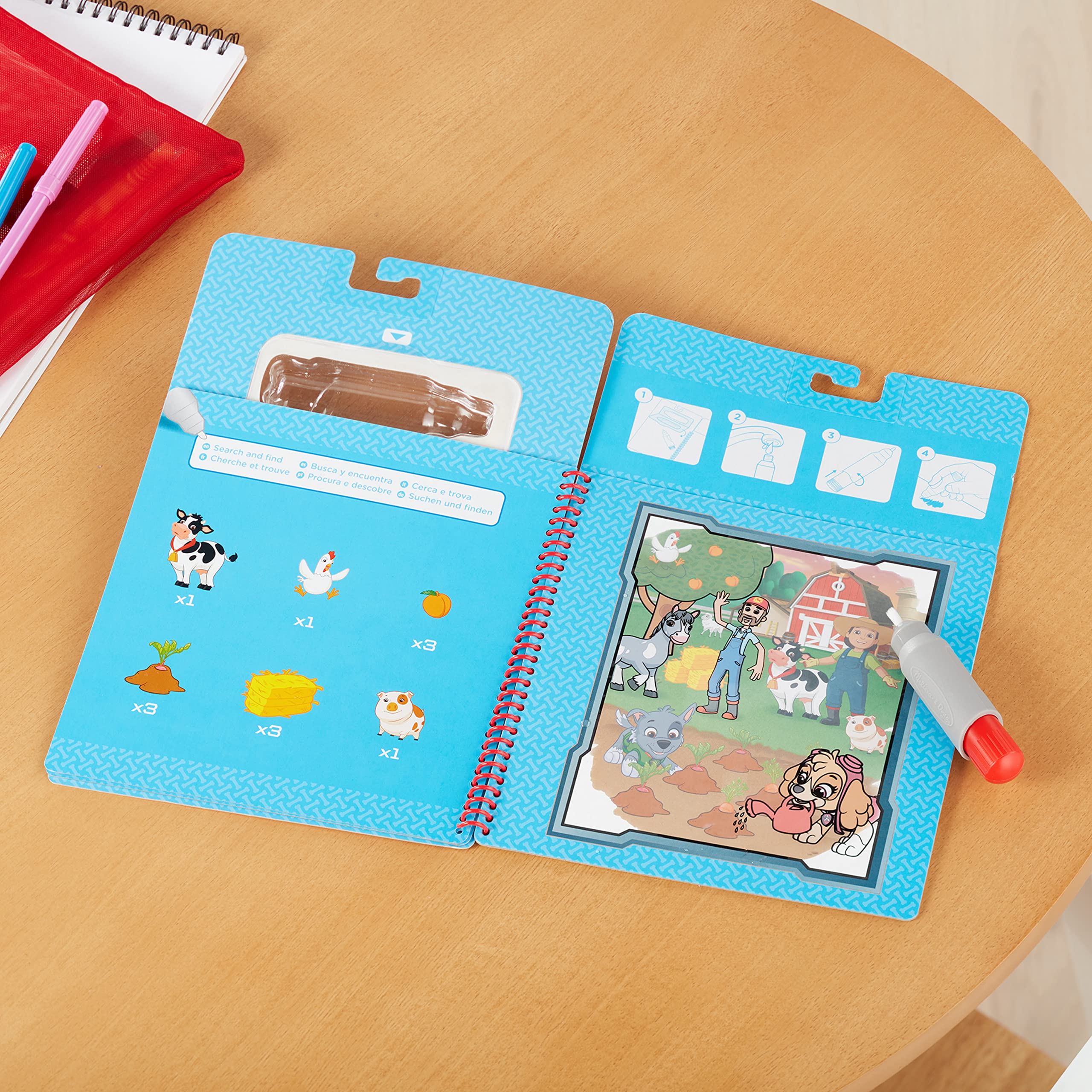 Melissa & Doug Water Wow! - Skye, Chase, Marshall Water Reveal Travel Activity Pads - PAW Patrol-Themed Reusable No-Mess for Kids (Pack of 3)