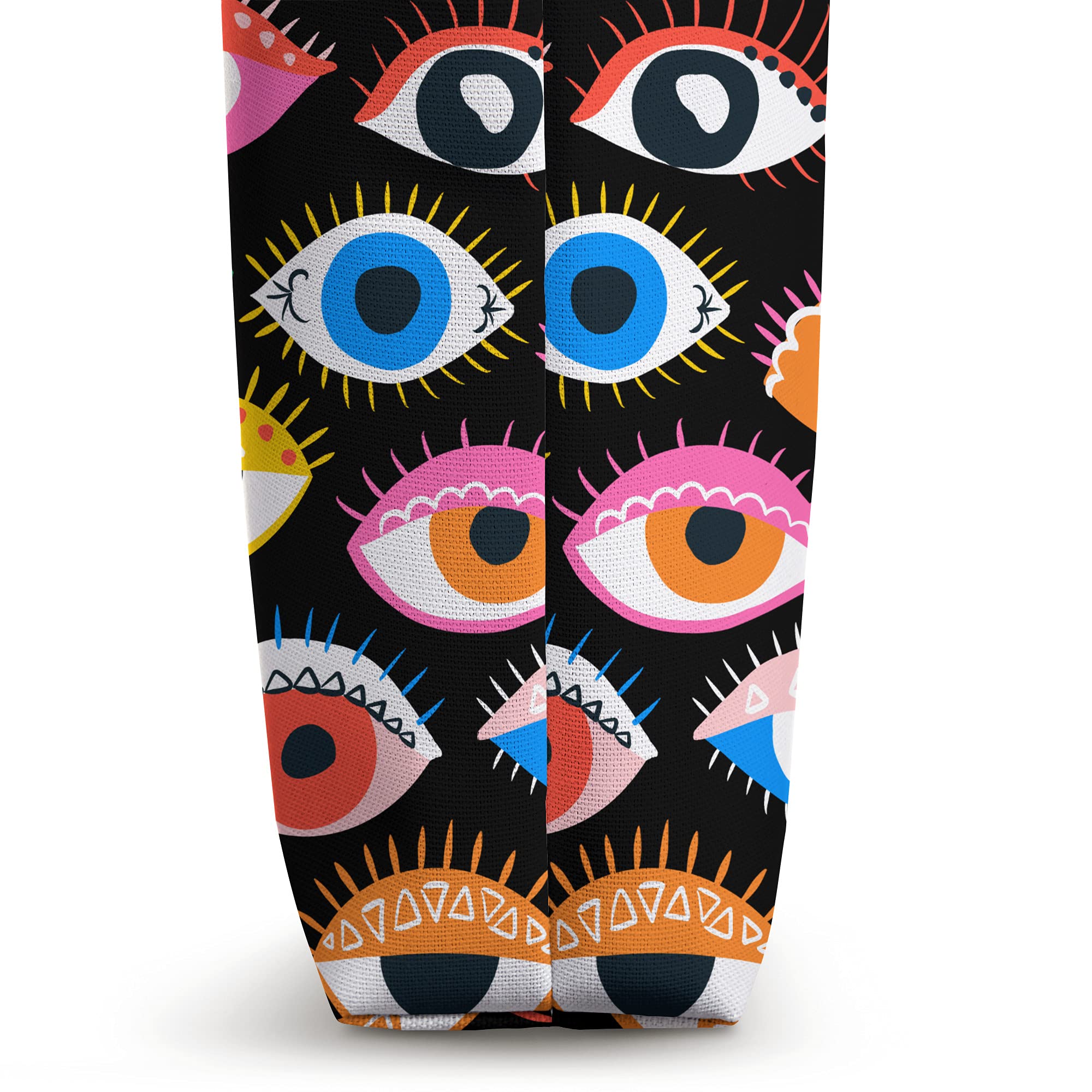 Mystic Eyes Evil Eye Spiritual Pattern Eyelid Talisman Tote Bag