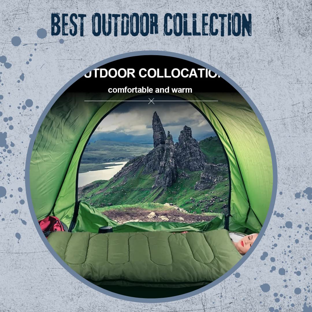 Sleeping Bag for Adults, Kids, cold - Designed for 4 season Weather Spring Summer Winter Fall – Lightweight and Waterproof Camping Equipment – for Hiking, Backpacking, Trekking, outdoor