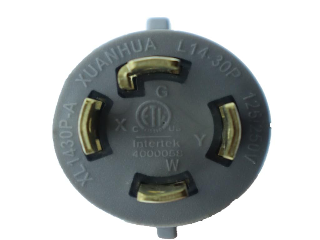 MPI Tools Nema L14-30P to 14-50R Generator Power Cord Pigtail Adapter 4 Wire 125/250v 18 Inches Long