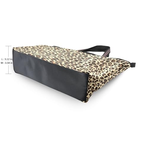 Sletend Tote Bag Leopard Print Handbags for Women Fashion Shoulder Bag for School Travel Work Shopping(L)
