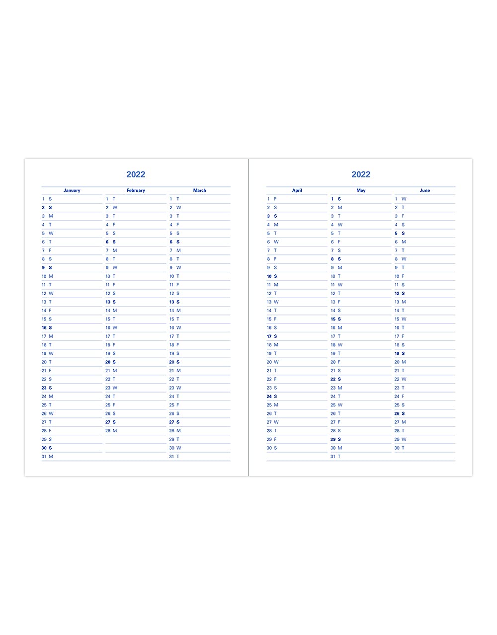 Letts Block A5 Week to View 2022 Diary - Orange