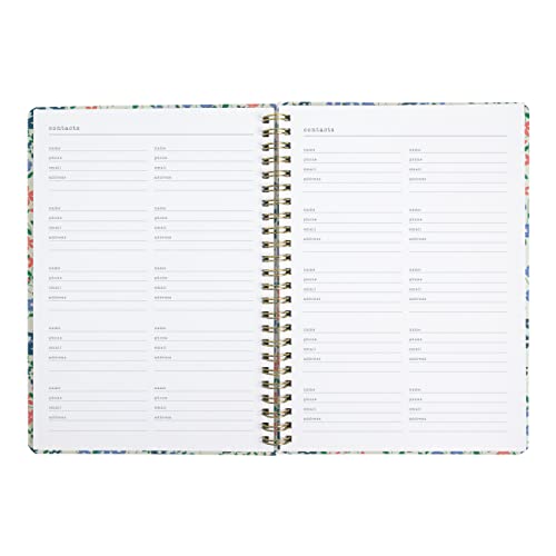 Letts Spring Valley Weekly/Monthly Planner, 12 Months, January to December, 2024, Wiro Binding, A5 Size, 8.25" x 5.875", Multilingual, Mint (C082377-24)