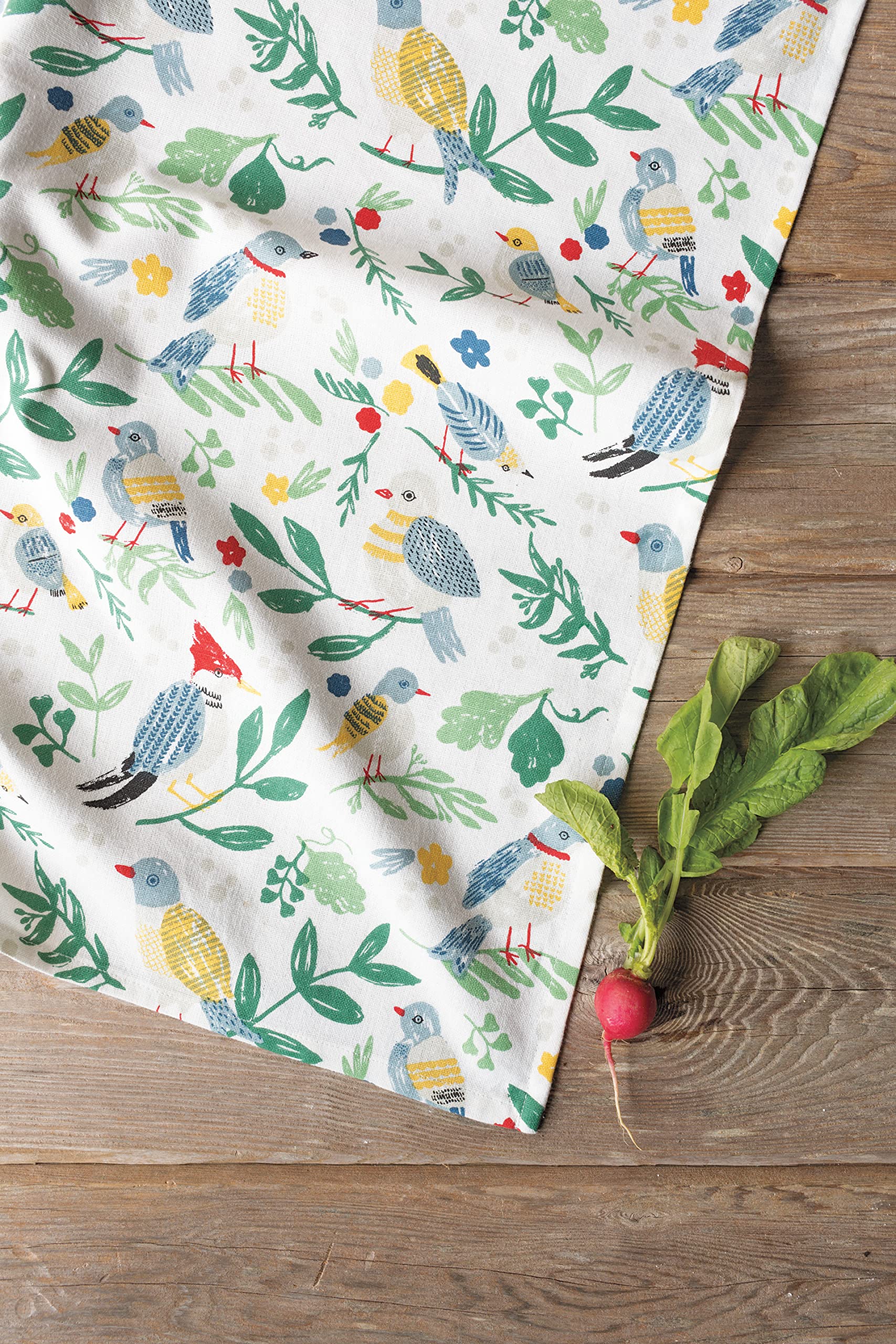 Now Designs Printed Kitchen Towel, Flock Together Small
