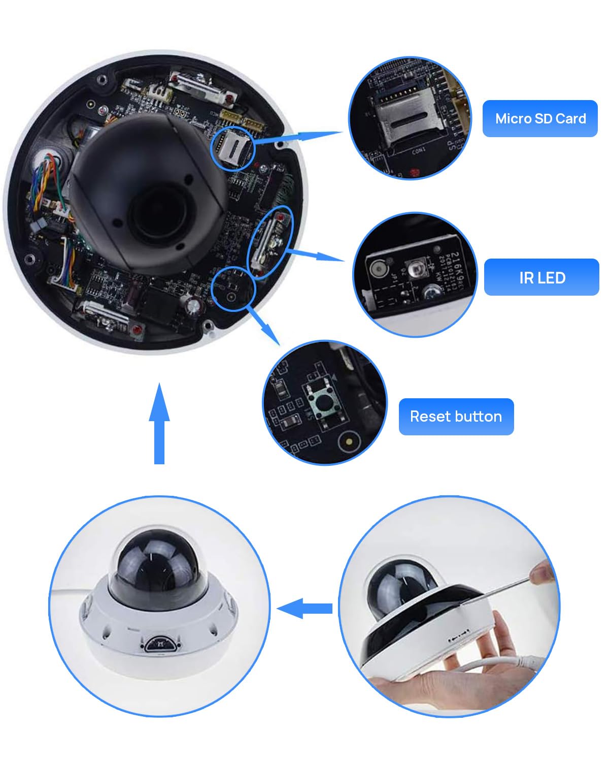 VIKYLIN 4MP Full Color Security PoE IP Camera with Mic/Audio,Smart Motion Detection,F1.0 Aperture 2.8mm Lens Outdoor Bullet Camera with 24/7 Full Color Night Vision,WDR&3D DNR,IP67 (VK047C)