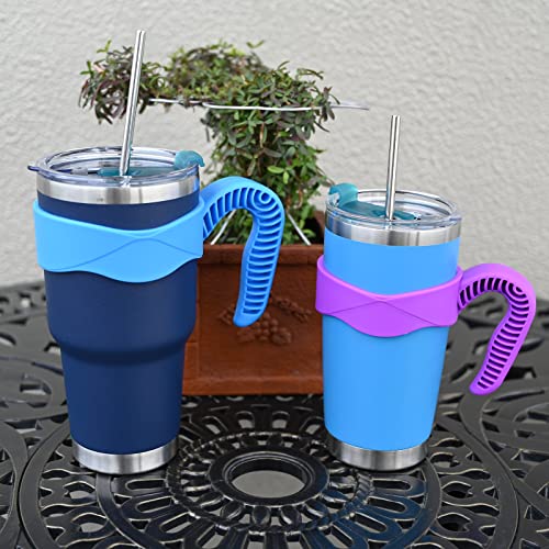 Wotermly 2 pack Tumbler Replacement Lids for 30 oz tumblers, Spill Proof Splash Resistant Lids Covers Fit for YETI Rambler and More Coffee Mugs, 2 Lids
