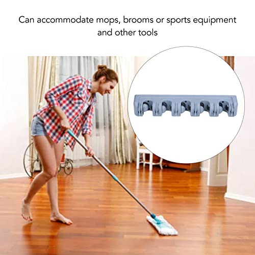 Rosvola Broom Holder Space Saving Broom Wall Shelf Multifunctional for Bathroom (Type A)