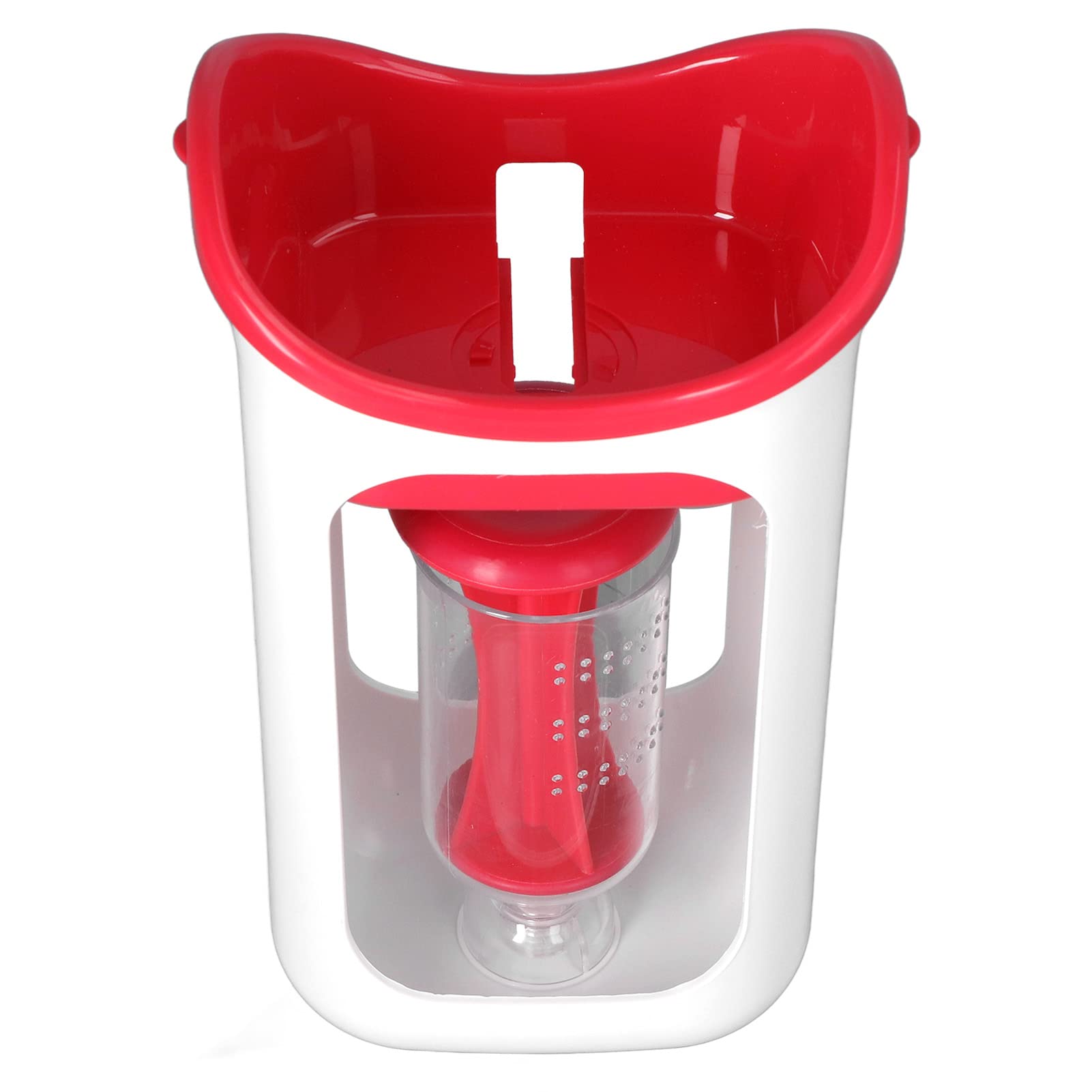 WALFRONT Baby Squeeze Station Portable Fruit Puree Squeezer Infant Baby Food Maker with 10pcs Squeeze Subpackage Bag Home Kitchen Tools (Red)