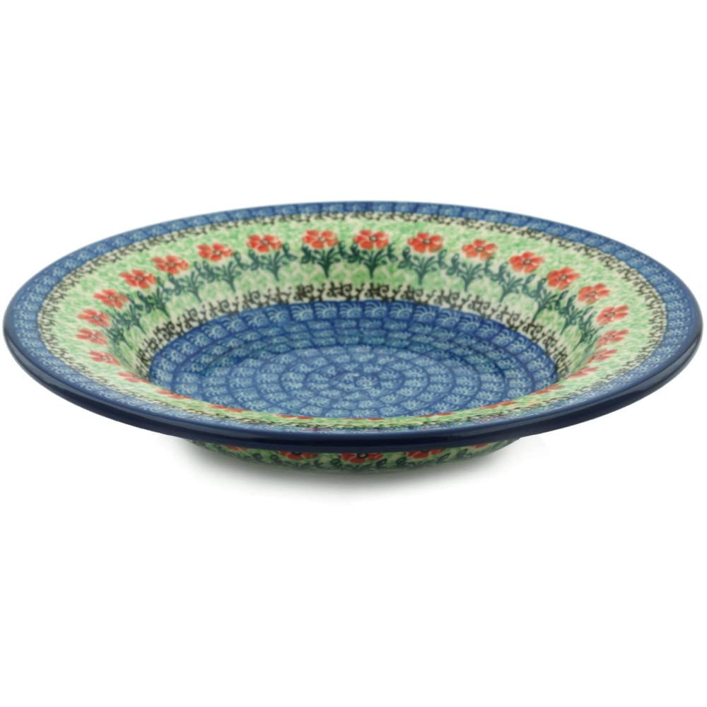 Polish Pottery Pasta Bowl 9-inch Maraschino made by Ceramika Artystyczna