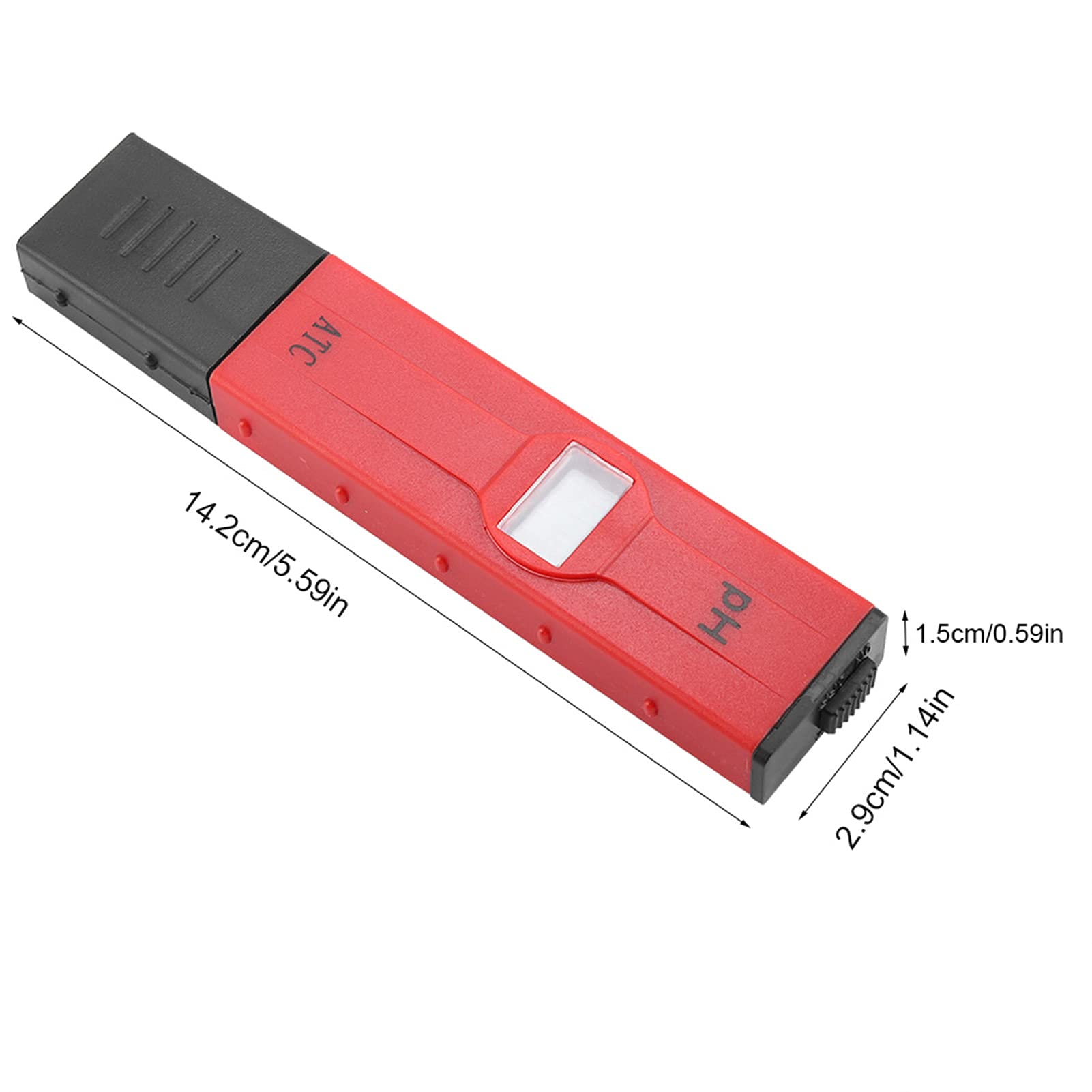 Zerodis Horticulture Garden Tools, Food Beverage Ph Tester Aquarium Pool Water Quality Testing Pen Meter Portable LCD Digital
