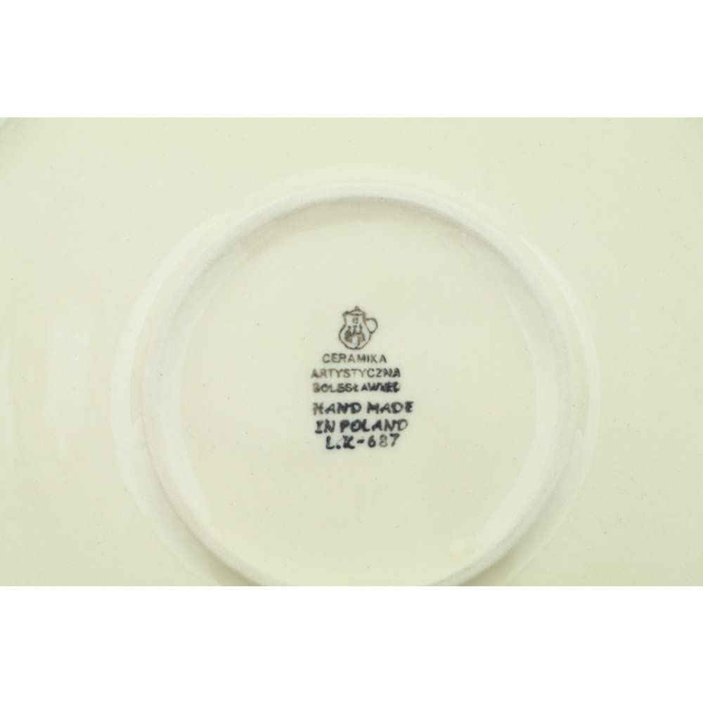 Polish Pottery 9½-inch Cookie Platter made by Ceramika Artystyczna (Tuscan Dreams Theme) + Certificate of Authenticity