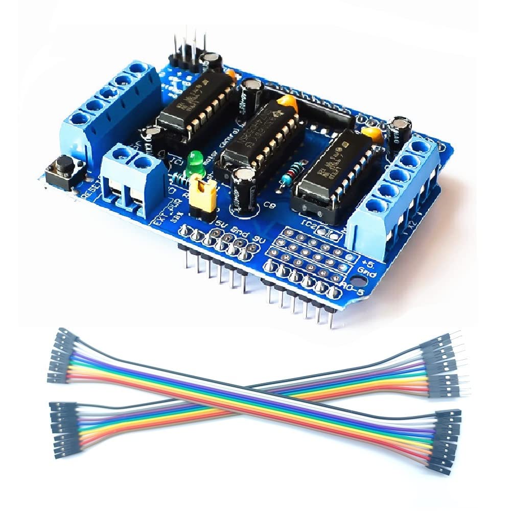 WWZMDiB L293D DC Motor Drive Shield Expansion Board Compatible with Duemilanove R3 AVR